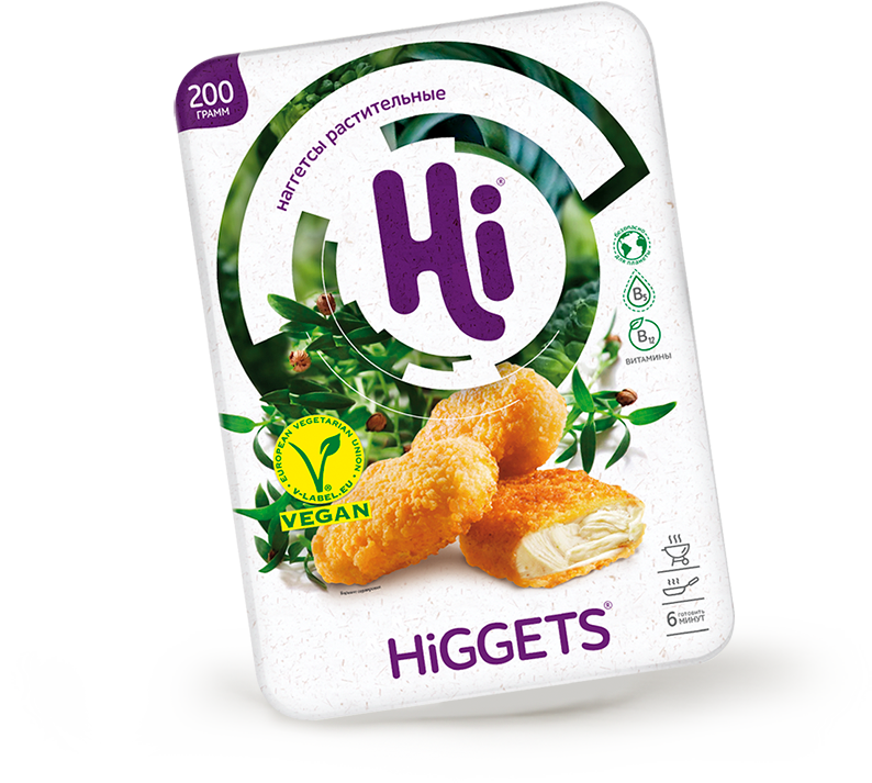 HiGgets растительные наггетсы, 200 грамм