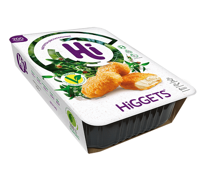 HiGgets растительные наггетсы, 200 грамм